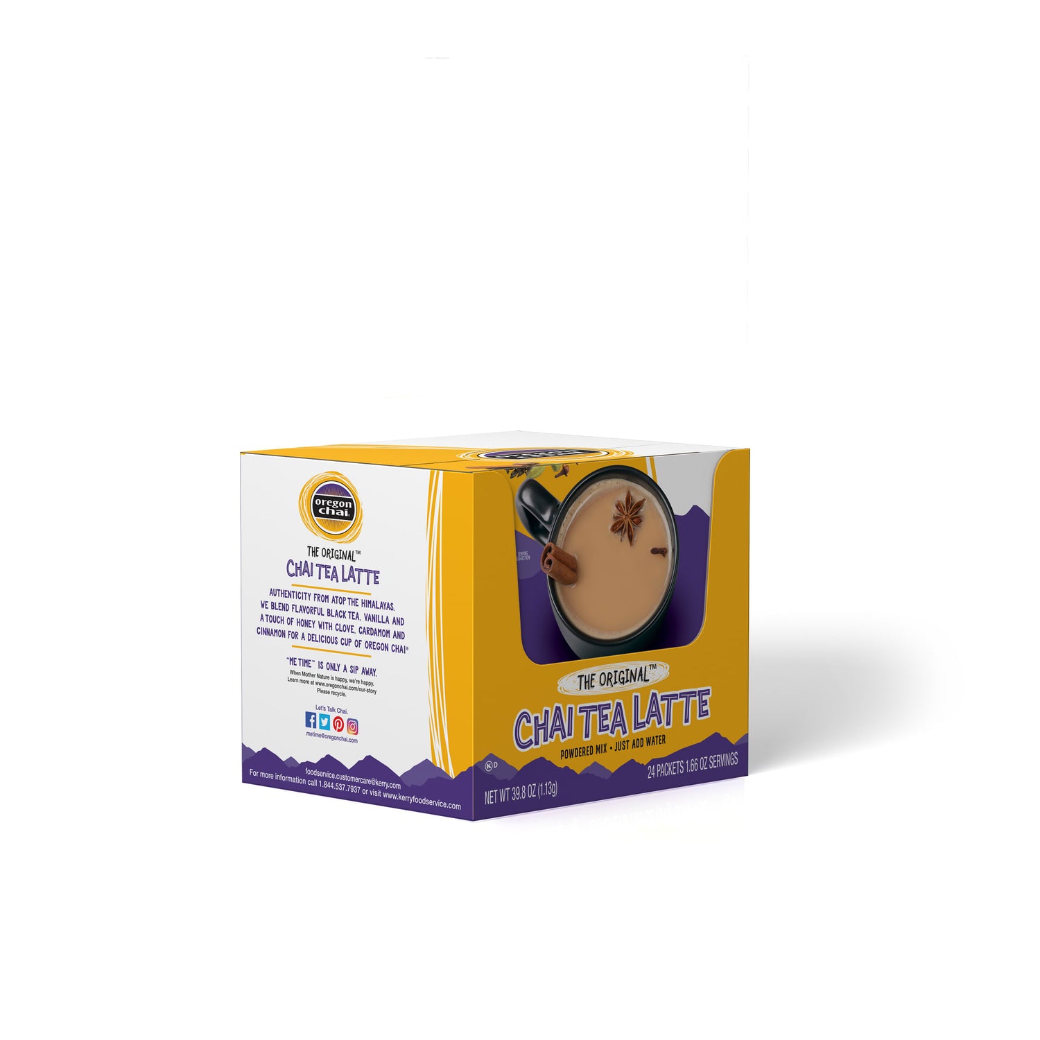 Oregon Chai Original Dry Chai Latte Mix - 24 ct Single Serve